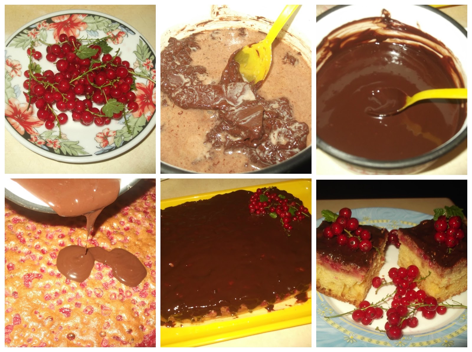 Kolač sa ribizlama i čokoladom | Recepti